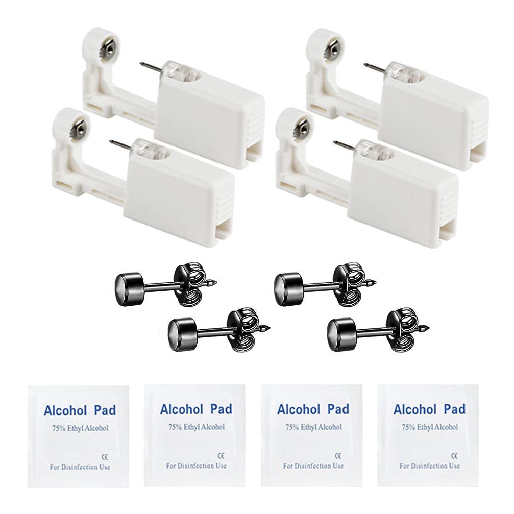 Amazon.com: Self Ear Piercing Kits – 4 Pack Self Ear Piercing Gun With ...