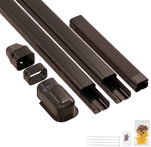 Amazon.com: Air Jade 3" 9Ft Line Set Cover for Mini Split, Brown ...