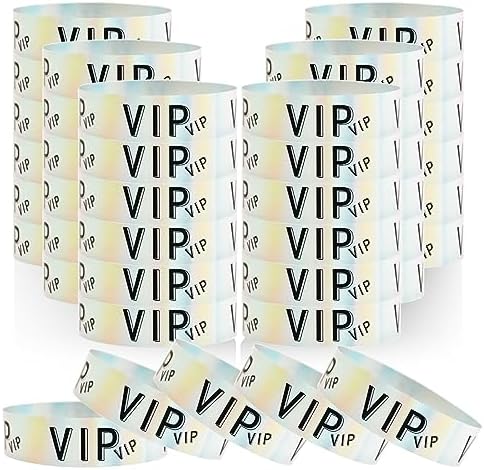 Amazon.com : Succwoah VIP Plastic Wristbands -1000 Count Disposable ...