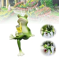 Small Flower Pots EZGHAR Sherum Tipsy Frog, Tipsy Frog Pot Hugger ...