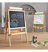 Amazon.com: Tiny Land Easel for Kids, Double-Sided Magnetic Easel ...