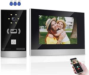 Video Camera Doorbell Door Phone Intercom System with 7 Inch Monitor ...