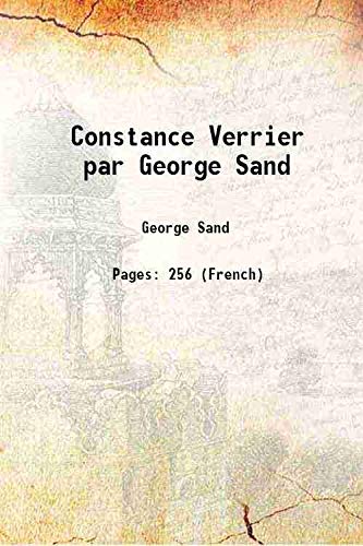 Constance Verrier par George Sand 1860: George Sand: 9789333439459 ...