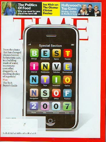 Time Magazine November 12 2007 Best Inventions of 2007, The Politics of ...