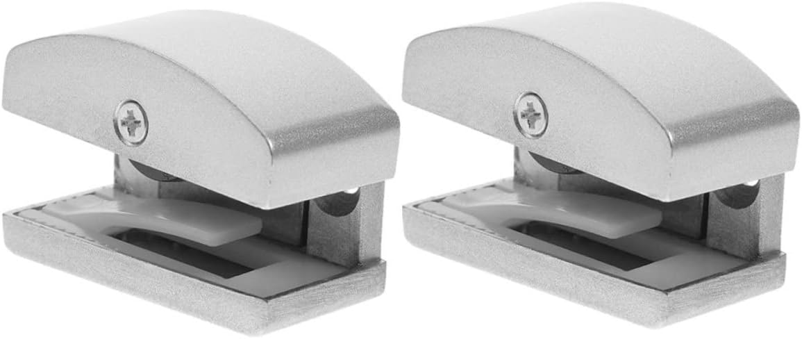 Glass Door Guides 2pcs Door Swing Stopper Rubber Zinc Alloy Sliding ...