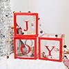 Amazon.com: Christmas Decorations Large Red Transparent Light Box ...