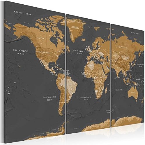 Giant World Map Mural – Mega-Map Of The World - Classic Tones - 232 x ...
