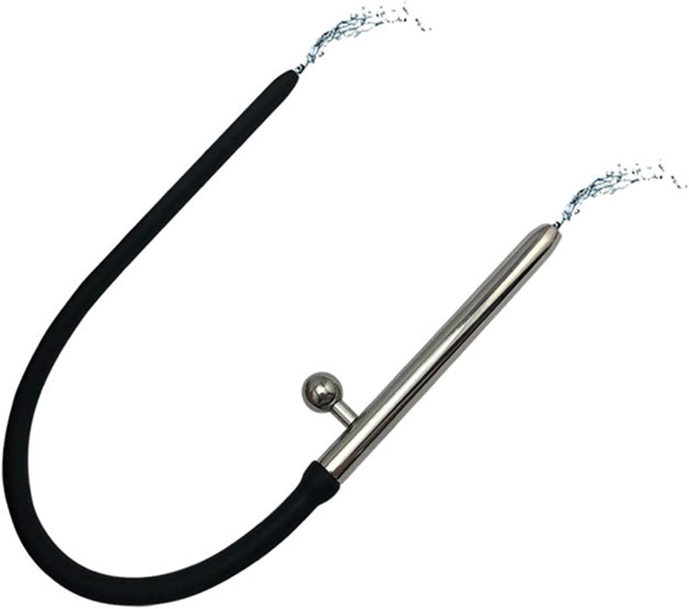 Silicone Metal Urethral Sound Catheter Plug Training Toy Soft Hollow ...