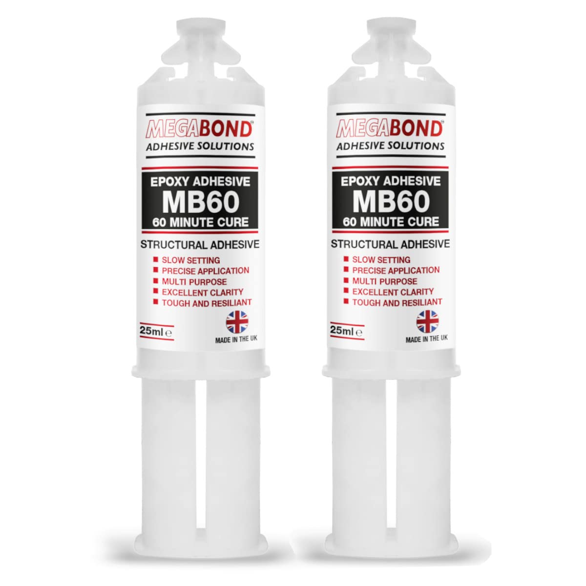 (2PK) Megabond MB60 Epoxy Adhesive Precision 60 minutes Cure For ...