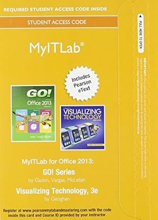 Myitlab With Pearson Etext Access Card for Go! With Visualizing ...