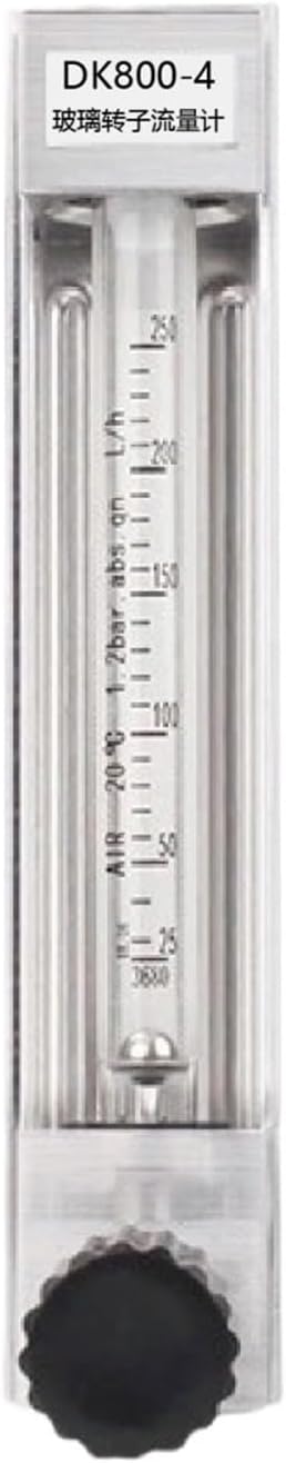 1pc DK800-4 Glass Rotameter Gas Flow Meter Variable Area Flow Indicator ...