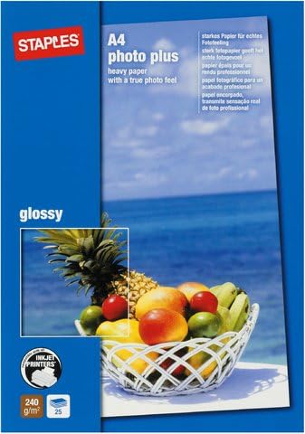Amazon.com: Staples Photo Paper, Glossy Finish, A4