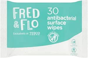 Fred & Flo Antibacterial Surface Wipes 30 Pack : Amazon.co.uk: Grocery