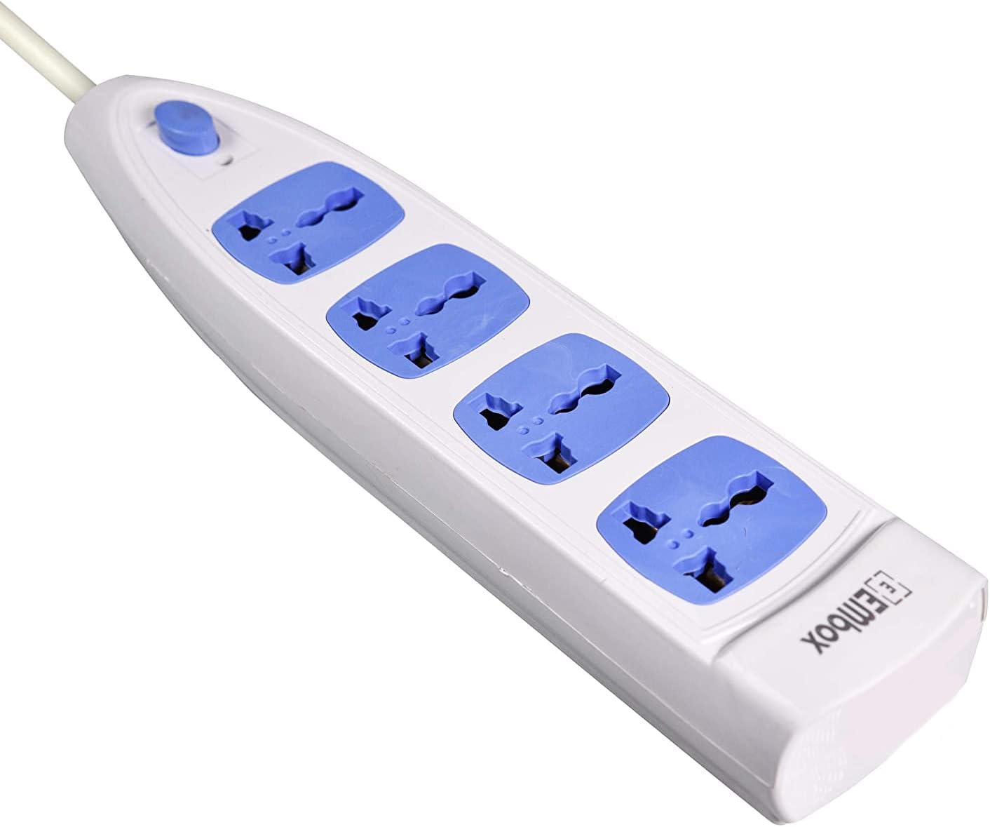 Buy EMBOX 10A Extension Board with 5 Meter Cable with Master Switch ...