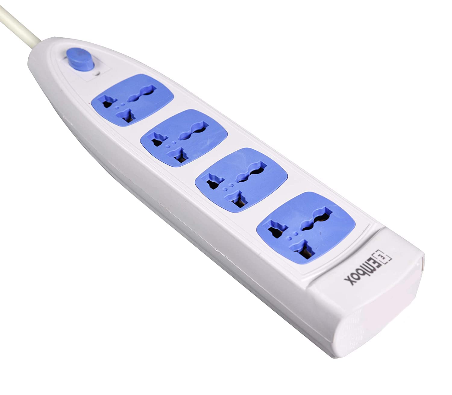 Buy EMBOX 10A Extension Board with Master Switch-Multi Plug Socket with ...