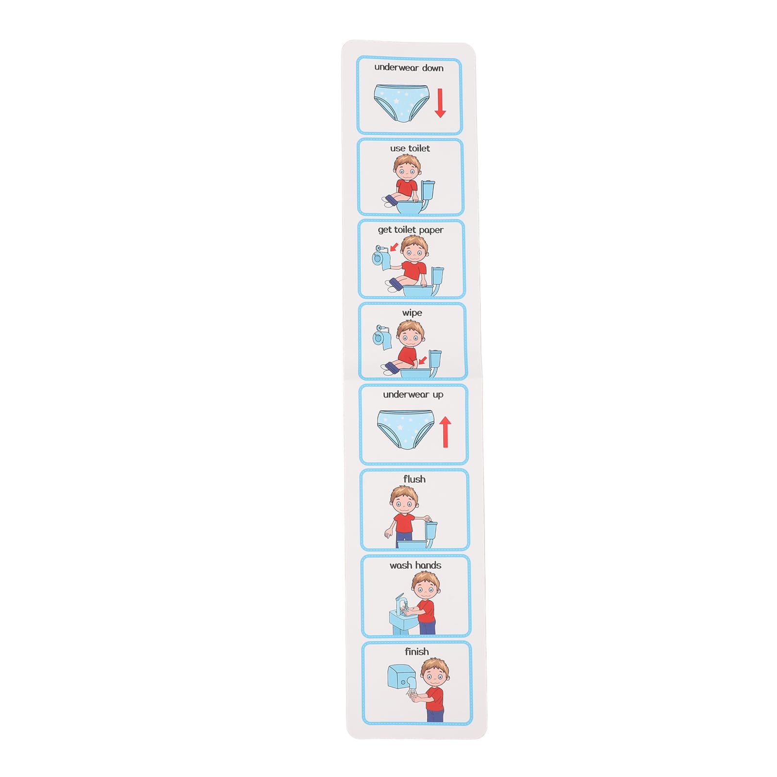 Amazon.com: Potty Training Visual Schedule, ASD Toilet Schedule Teach ...