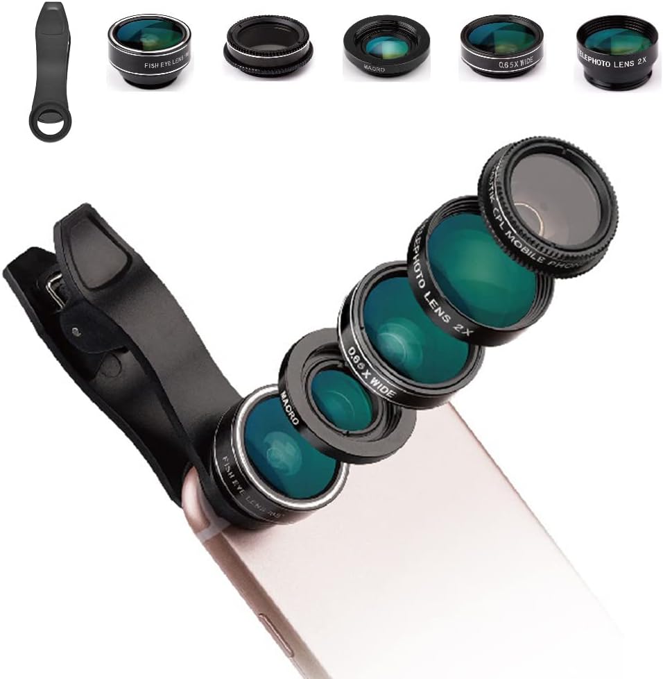 Amazon.com: Phone Camera Lens Kit 10 in 1 for iPhone Samsung Pixel ...