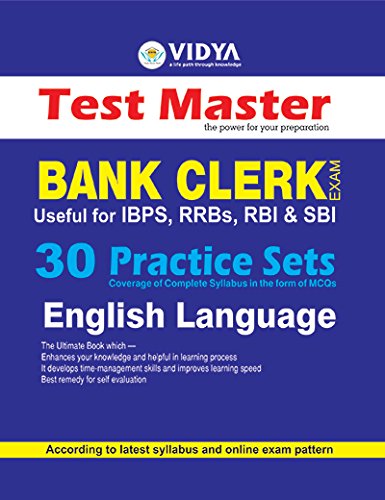 IBPS Bank Clerk 30 Practice Sets (English Language): Vidya Editorial ...