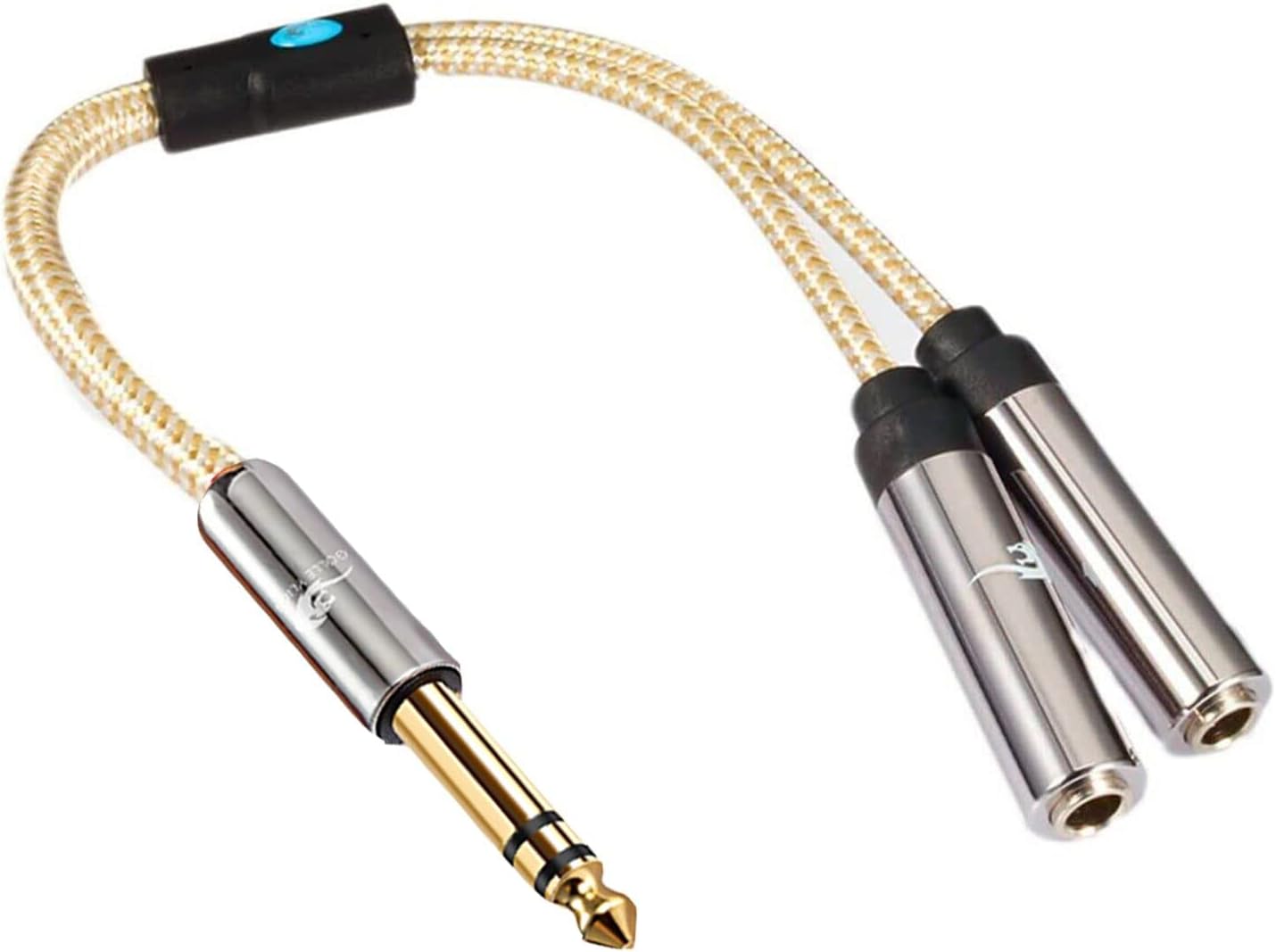 Amazon.com: HOSONGIN 1/4" Splitter Cable, TRS to Dual 1/4" TRS Stereo Y ...