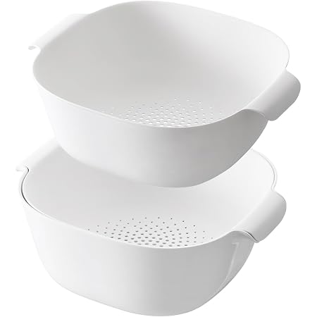 Amazon.com: HNNJCK 8.2 Quart Kitchen Colanders Bowl Set, 2 in 1 Fruit ...