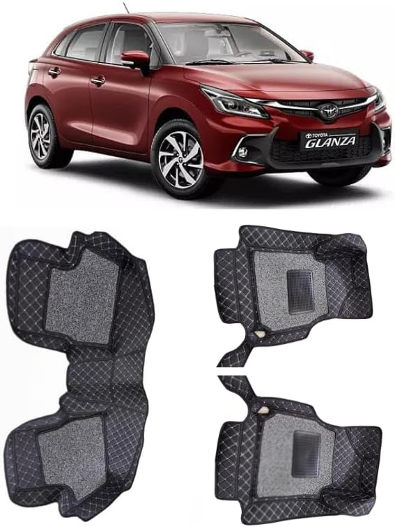 Autoverge/Luxury 7d car mat for Toyota Glanza | Premium Leatherette ...