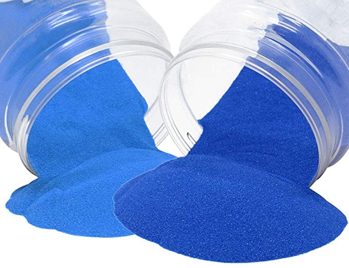 Buy Sanskar Rangoli Colour Powder Ashmani Blue and Dark Blue 250 Gram ...