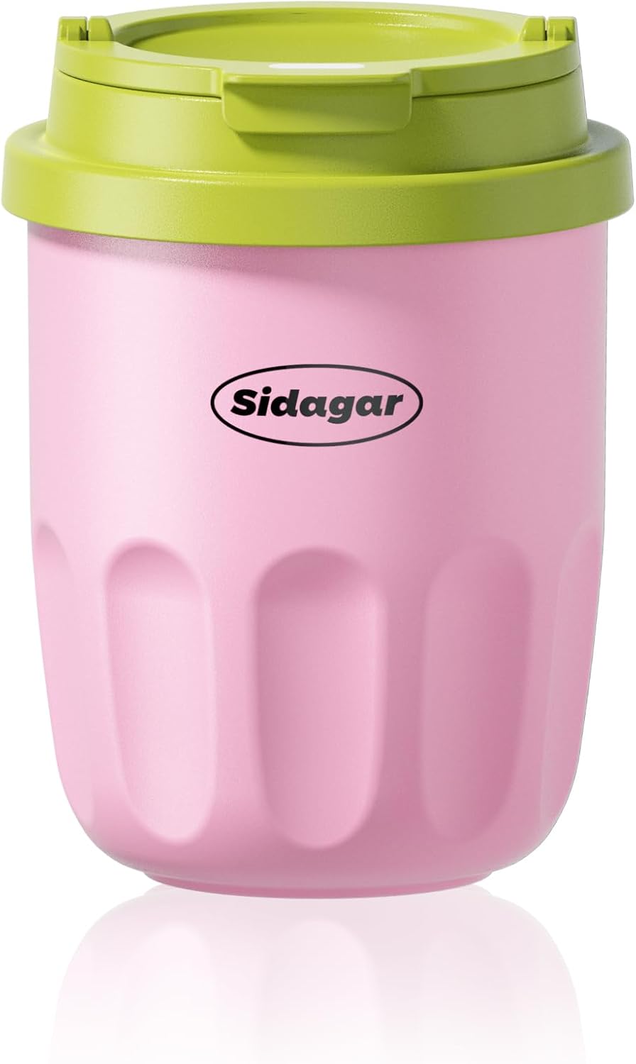 Amazon.com: Sidagar Travel Coffee Mug 10 oz Ceramic Lined Tumbler ...