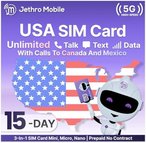 North America Mobile Travel Plan(USA Travel sim Card): Flexible Days(15 ...