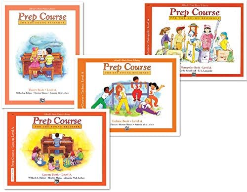 Alfred's Basic Piano Prep Course Level A Books Set (4 Books) - Lesson A ...