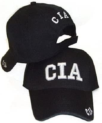 CIA Embroidered Adjustable HAT Black FBI Ball Cap at Amazon Men’s ...
