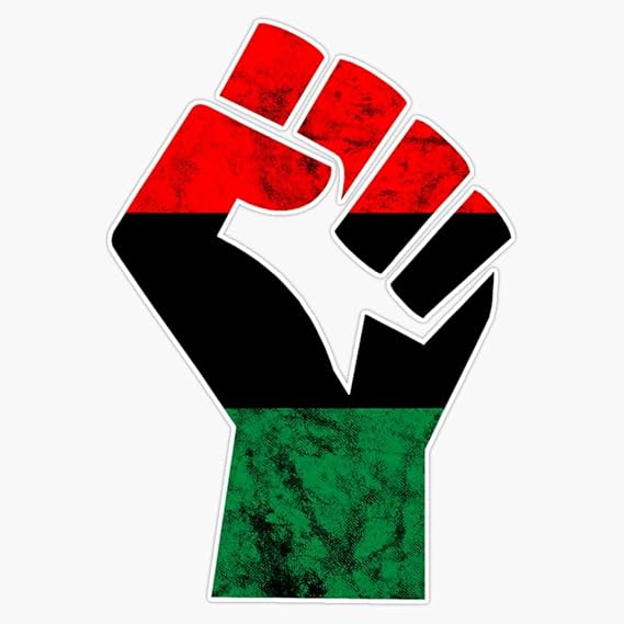 Amazon.com - Pan African Fist Unia Flag African Freedom Black ...