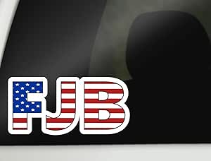 Amazon.com: FJB American Flag Bumper Sticker Decal Window Car Laptop ...