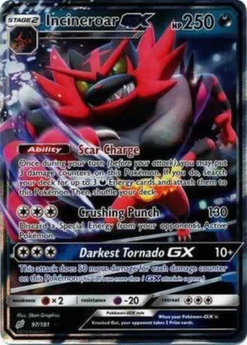 Incineroar GX 97/181 Ultra Rare Pokemon Card (Sun & Moon Team Up ...