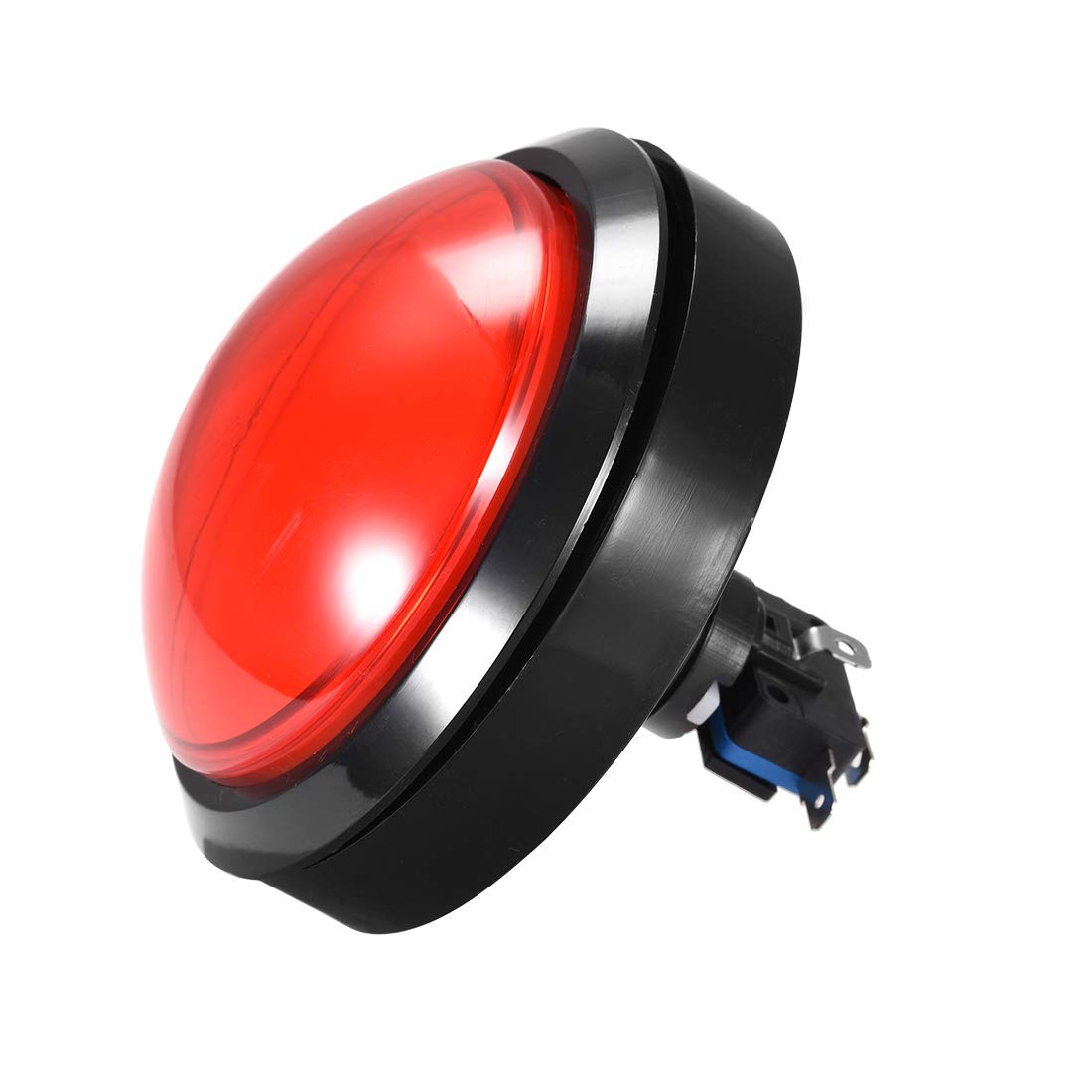 sourcing map Game Push Button 98mm Round 12V LED Illuminated Push ...