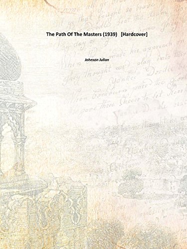 The Path Of The Masters (1939) 1939 [Hardcover]: 9789333686846: Amazon ...