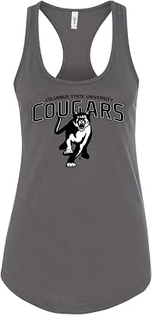 CreateMyTee | Columbus State University Cougars Grey Ladies Tank Top at ...