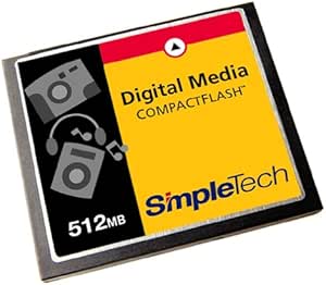 SimpleTech Tarjeta CompactFlash STI-CF/512 de 512 MB : Amazon.es ...