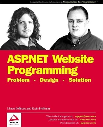 ASP.NET Website Programming: Problem - Design - Solution C# Edition ...