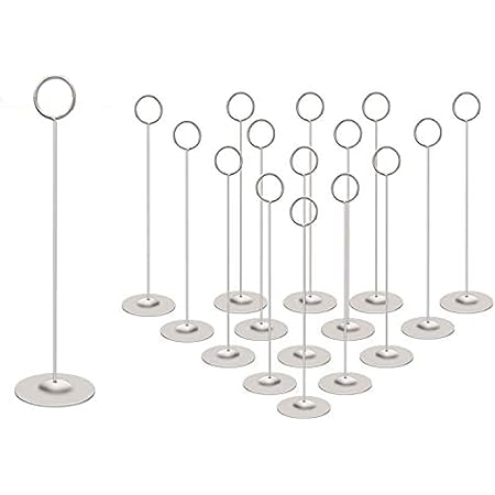 Amazon.com: Urban Deco 16 Pieces Table Card Holder 12 inches Matte ...