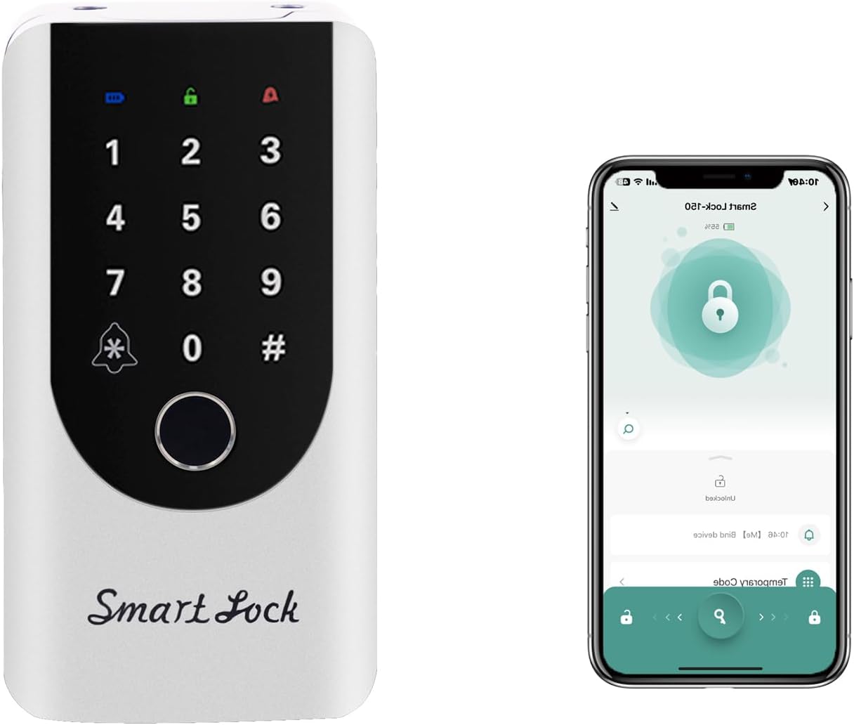 Amazon.com: KENRONE Smart Lock Box for House Key with Built-in Doorbell ...