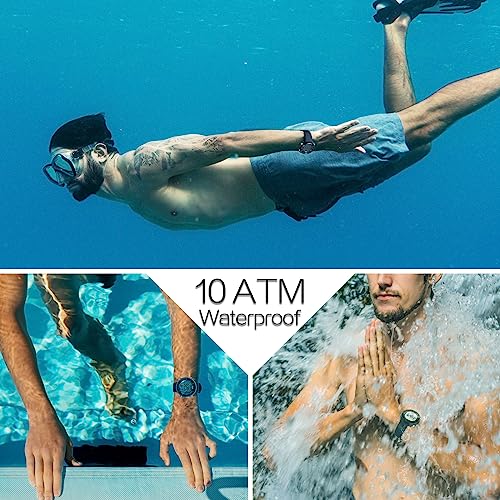Swimming and Diving Wristwatch 10 ATM Waterproof Sports Watchwith ...
