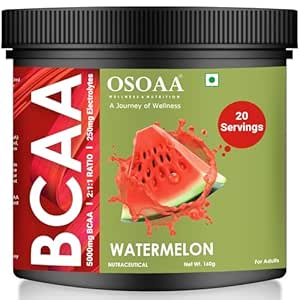 OSOAA BCAA Powder | Intra Workout Supplement | Muscle Recovery Drink ...