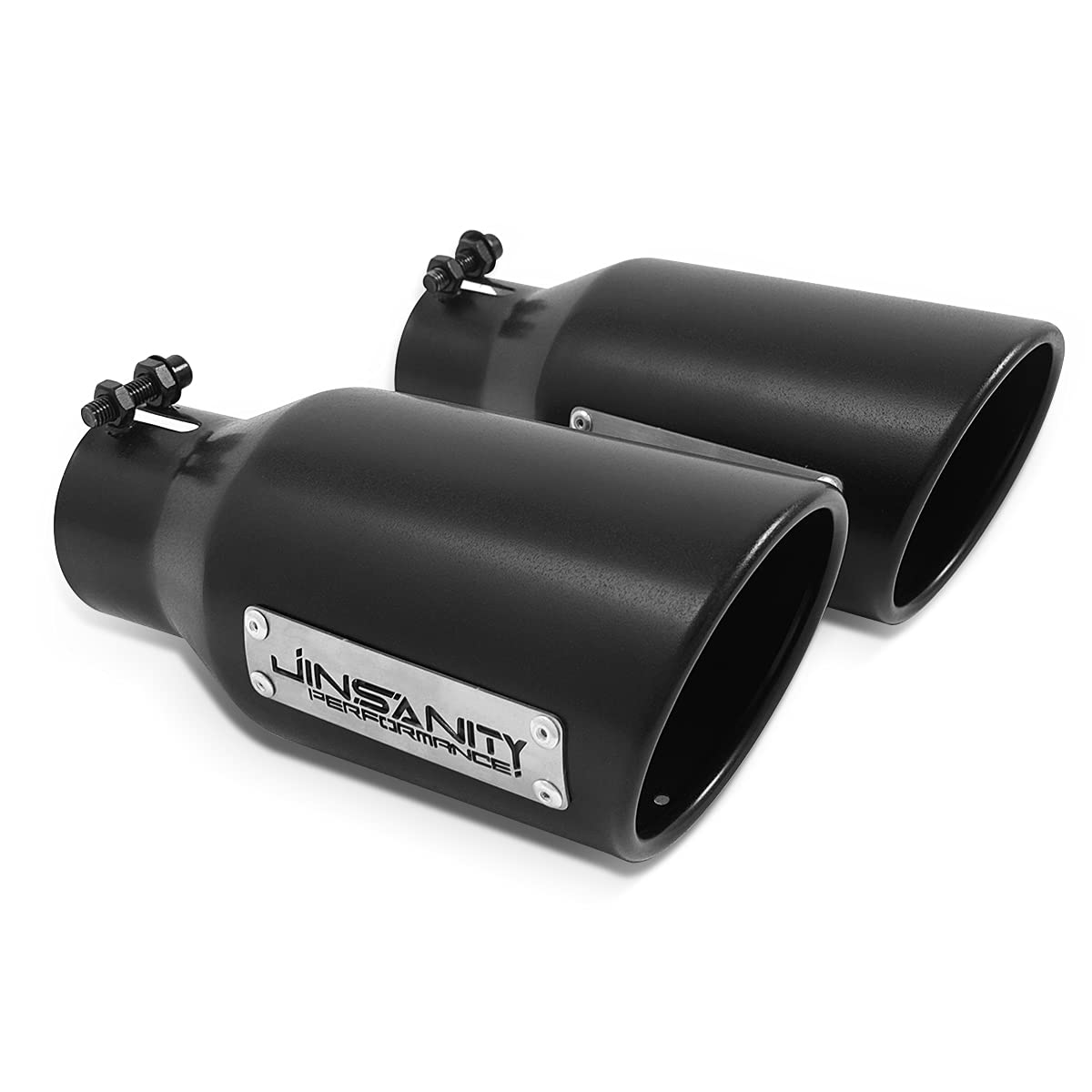 Jinsanityperformance 2 5 Inch Inlet Black Exhaust Tip 4 Inch ...