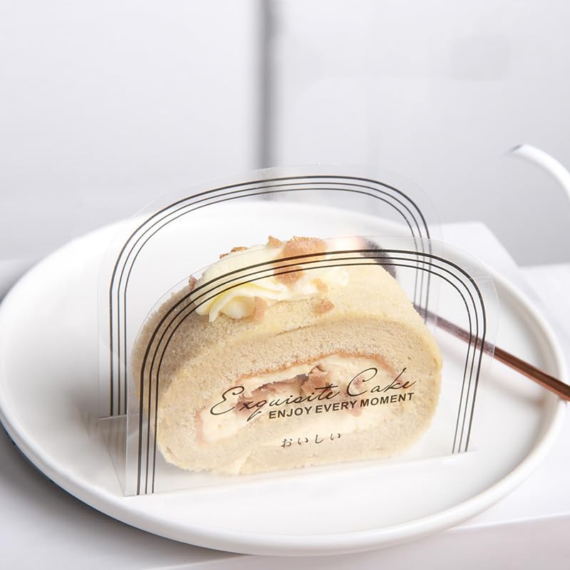 Amazon.com: 100PCS Cake Edge Wrap, Semicircle Transparent Mousse Cake ...
