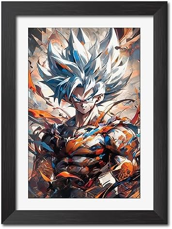 TenorArts Goku Framed Poster Dragon Ball Z Anime Poster Laminated ...