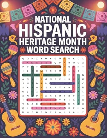 National Hispanic Heritage Month Word Search for Adults | 90+ Puzzles ...