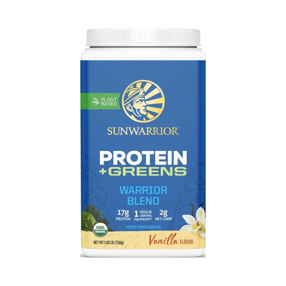 Amazon.com: Sunwarrior Vegan Protein Powder Organic Plant-Based Protein ...