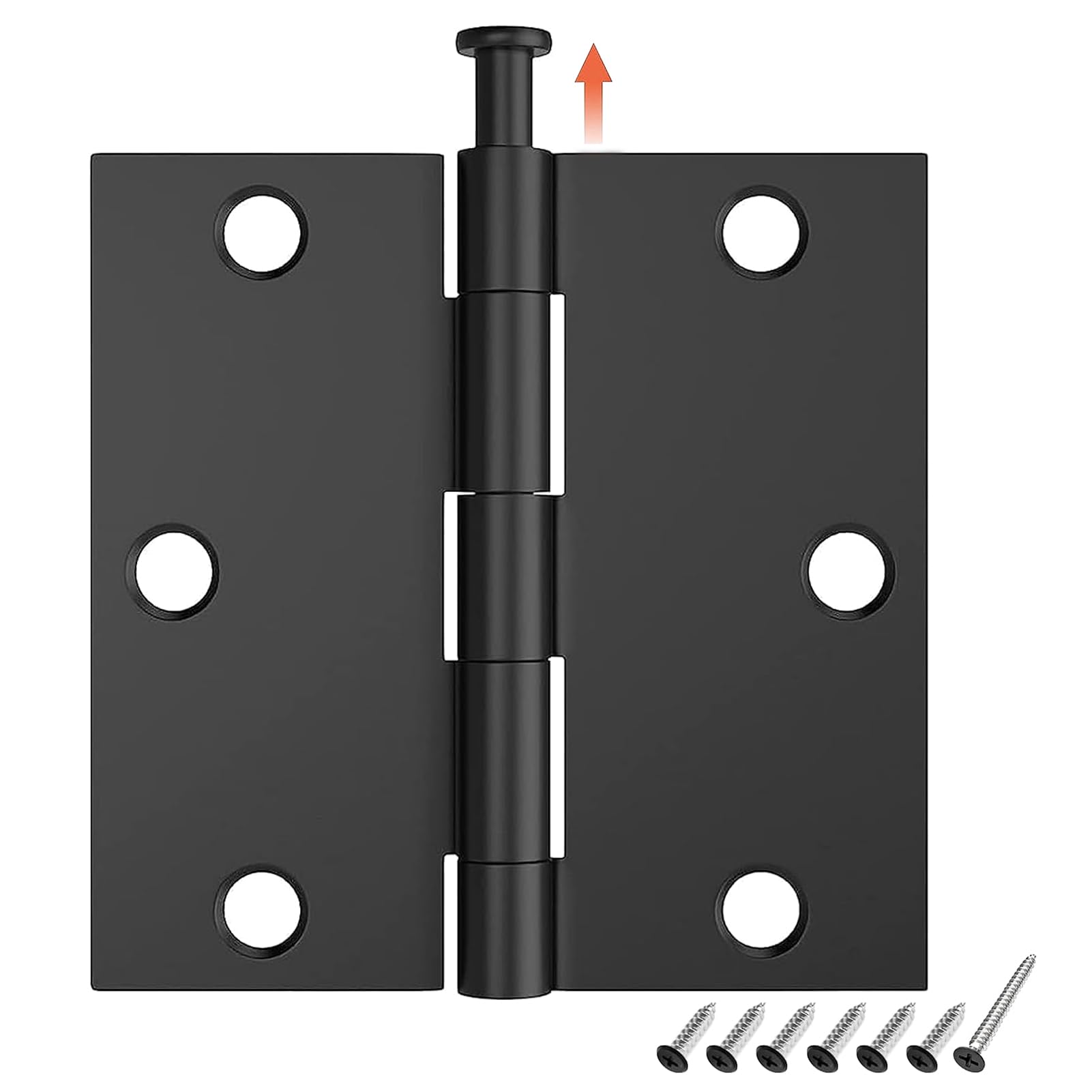 Snapklik.com : HOSOM 12 Pack Door Hinges 3.5 Inch