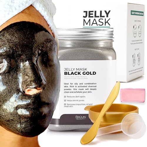 Jelly Mask Jar Black Gold Salicylic AC BHA Peel-Off Face Care Rubber ...
