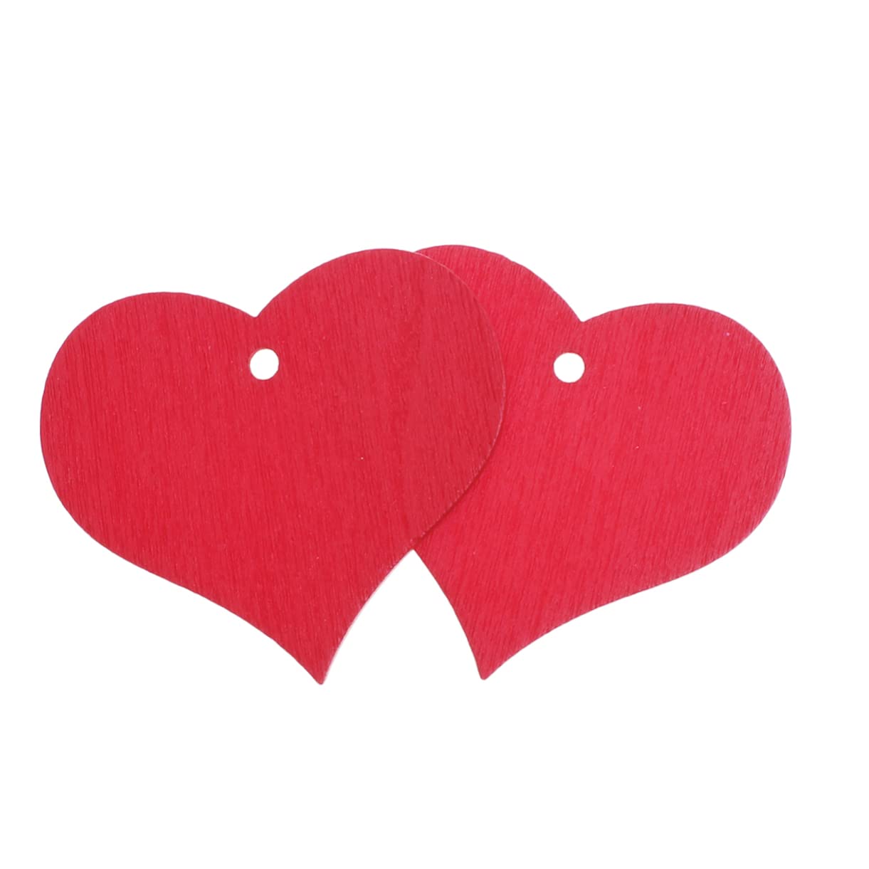 Amazon.com: 100 Pcs Wooden Heart Shaped Sign DIY Crafts Decors ...